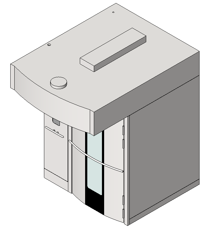 Revit Families - Rotating Rack Ovens - Double Electric